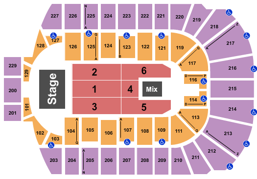 Blue Cross Arena Seating Chart | Blue Cross Arena Event tickets & Schedule