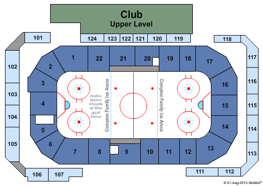 Compton Family Ice Arena Seating Chart