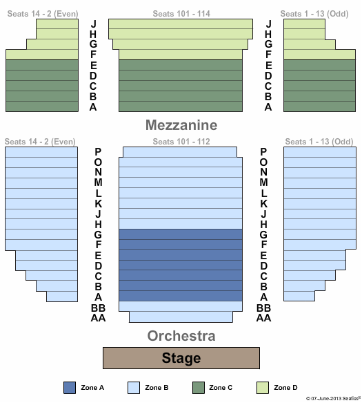 Helen Hayes Theatre Seating Chart