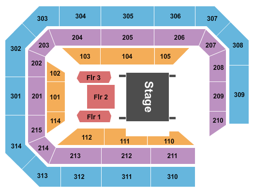Ryan Center Seating Chart | Ryan Center Event tickets & Schedule ...