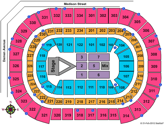 United Center Concert Seating Chart | Cabinets Matttroy