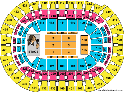 Verizon Seating Chart With Rows