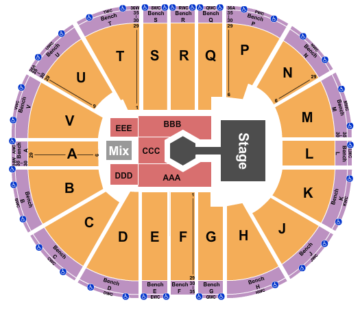 Viejas Arena (Formerly Cox Arena) Seating Chart | Viejas Arena ...